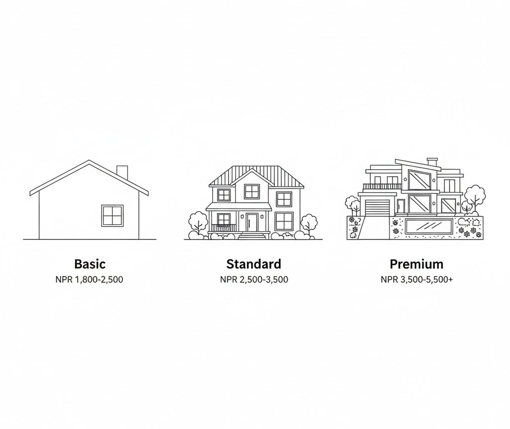Per Sq Ft Construction Cost in Nepal
